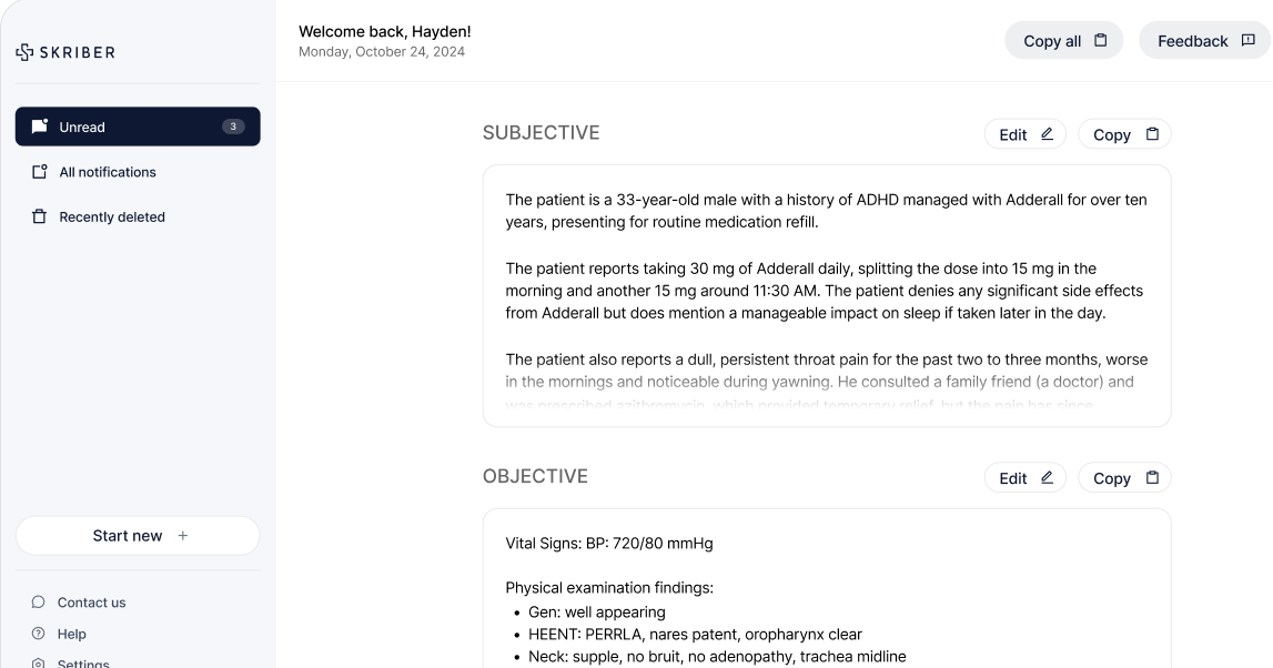 Skriber vs Freed - AI Medical Scribe for Healthcare & Medicine | Skriber